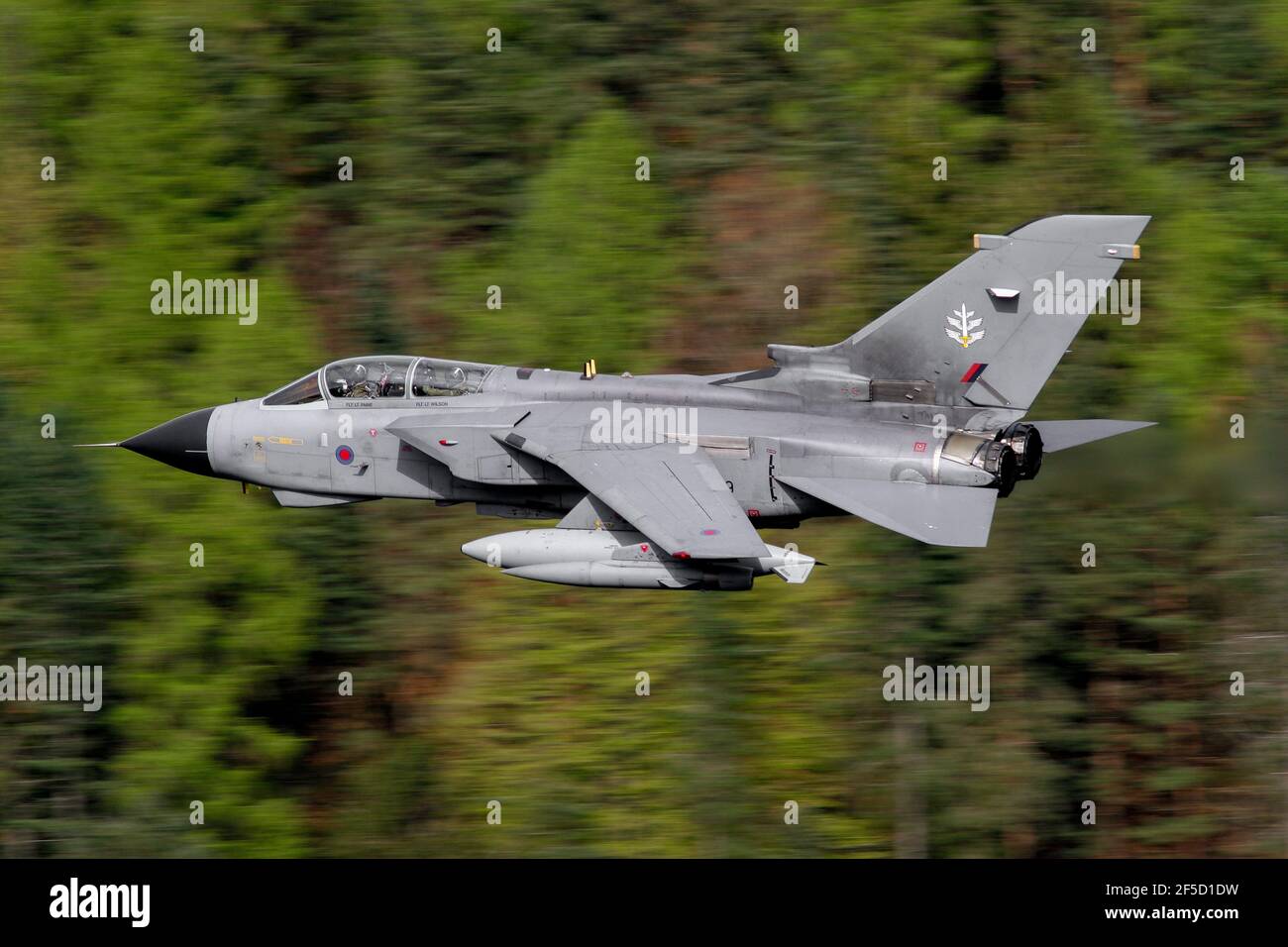 RAF Royal Air Force Panavia Tornado fighter bomber with wings swept ...