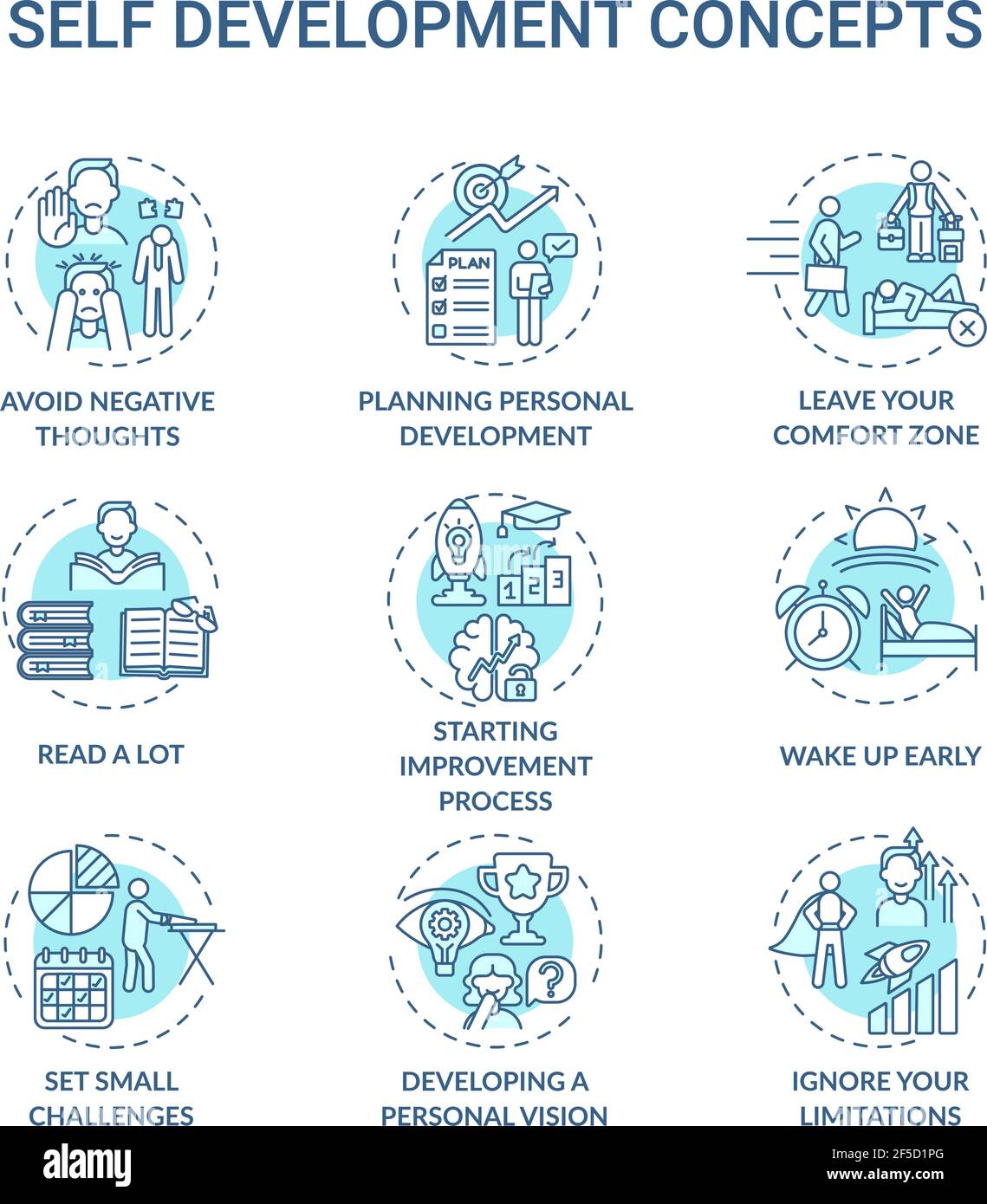 Growth mindset concept illustration icons hi-res stock photography and ...