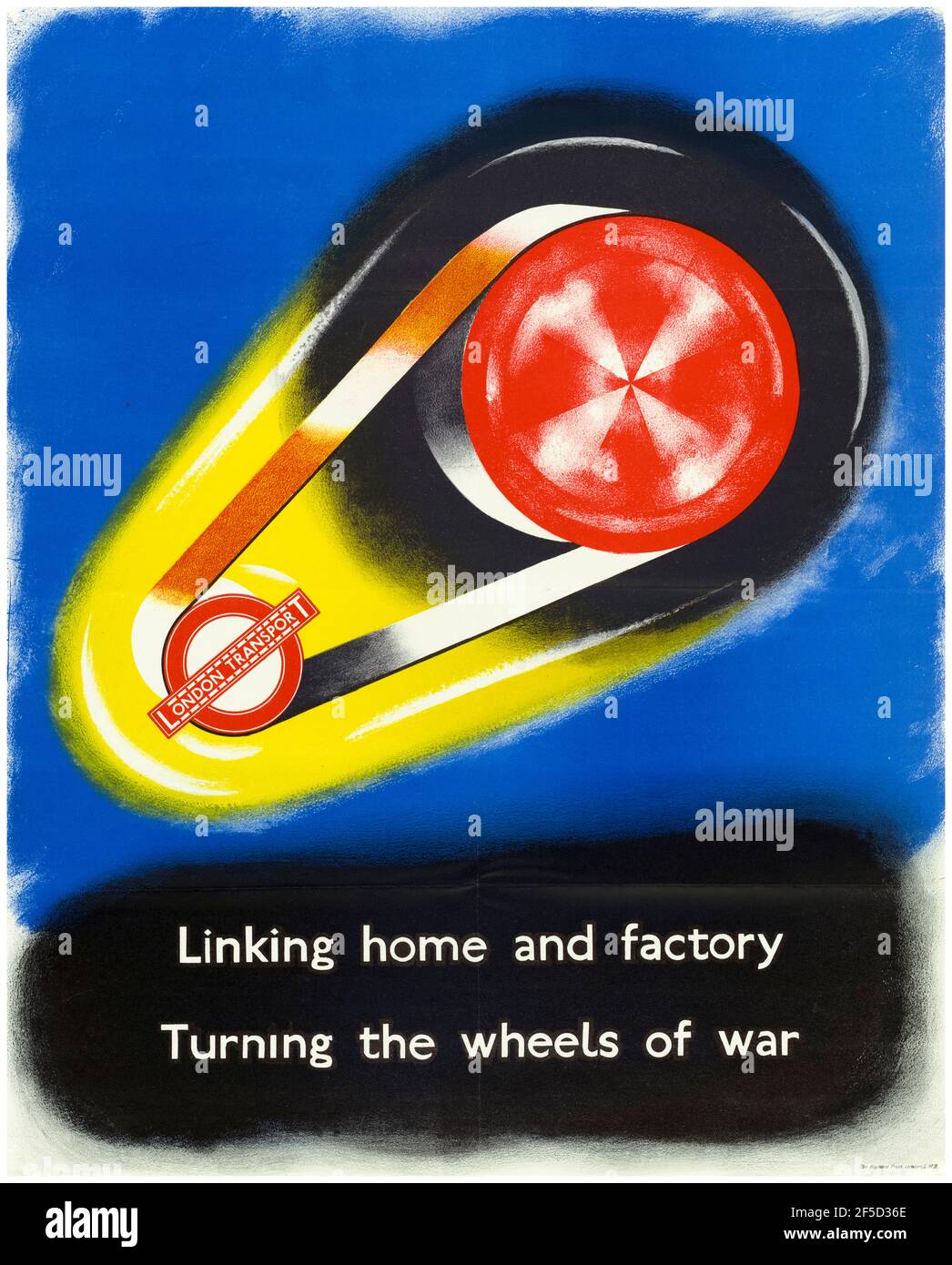 British, WW2, London Transport poster: Linking Home and Factory ...