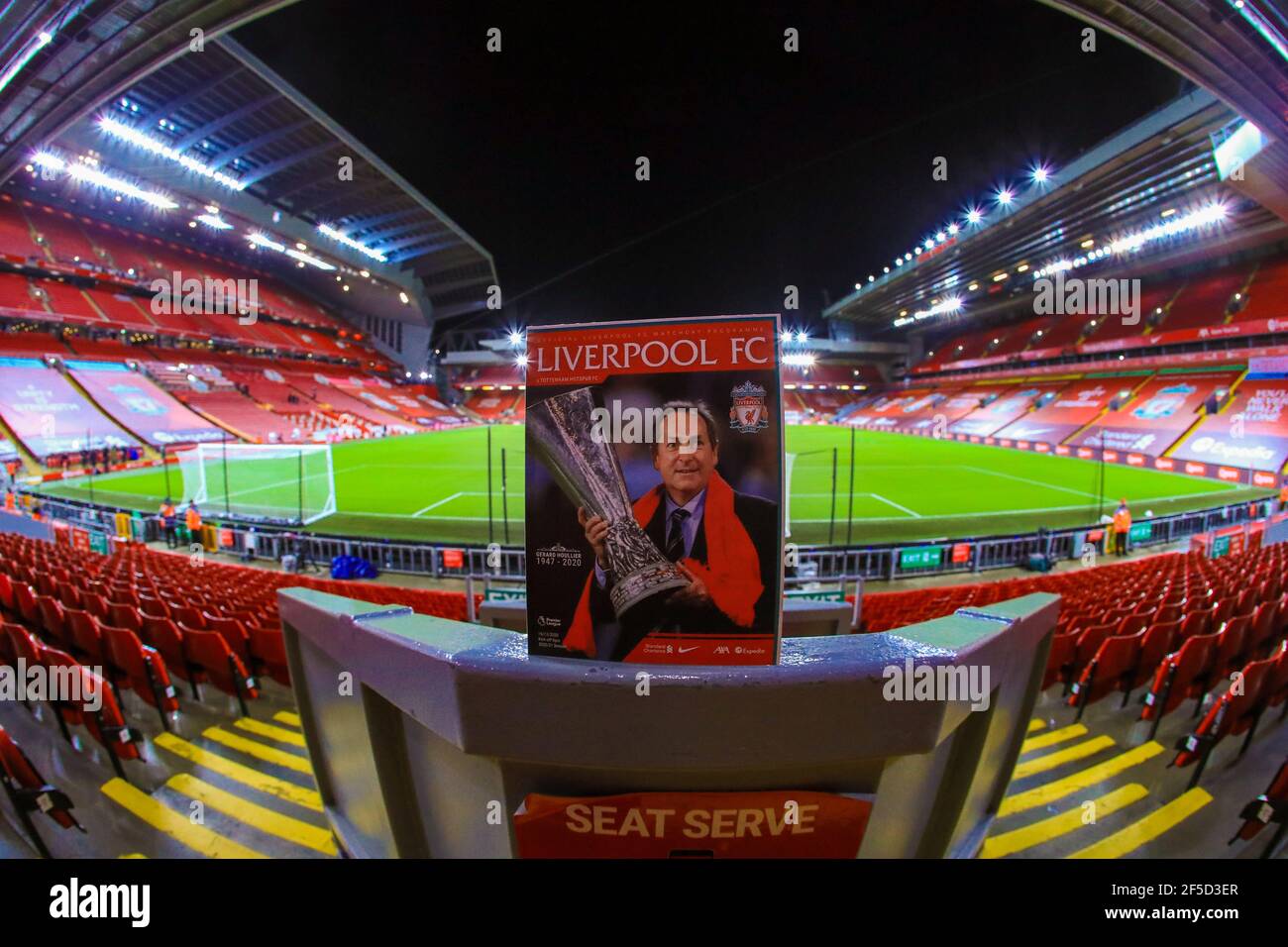 Todays match day program dedicated to Gérard Houllier former Liverpool ...