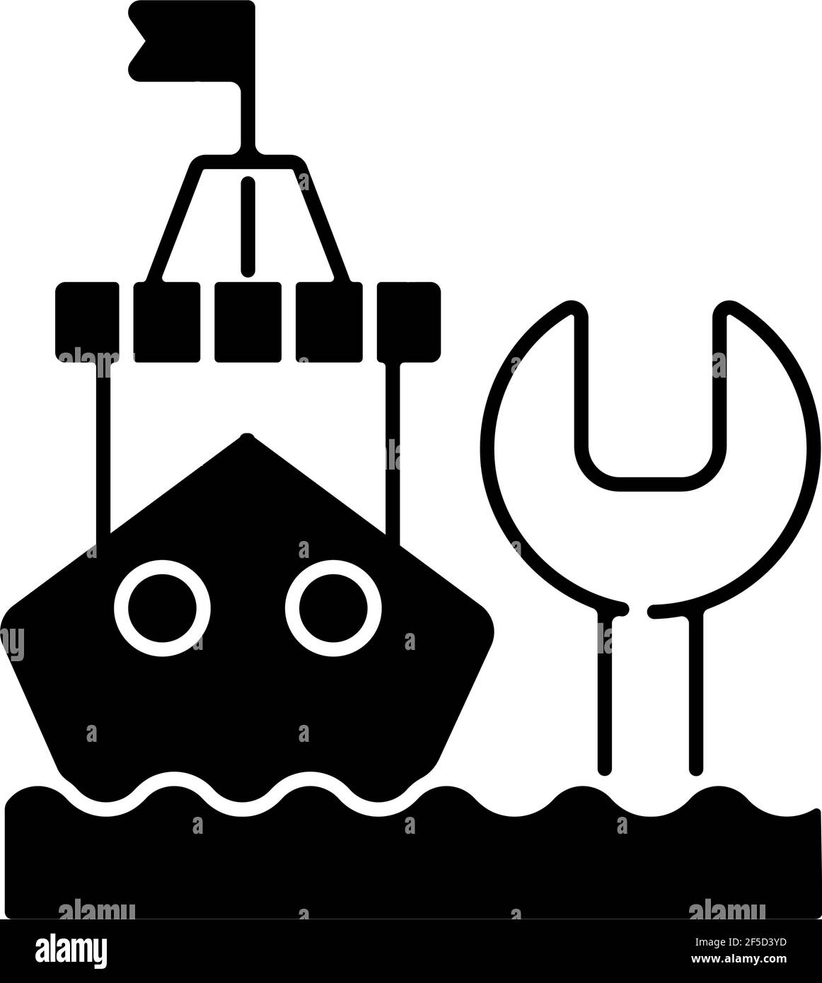 Dockyard machinery Stock Vector Images - Alamy