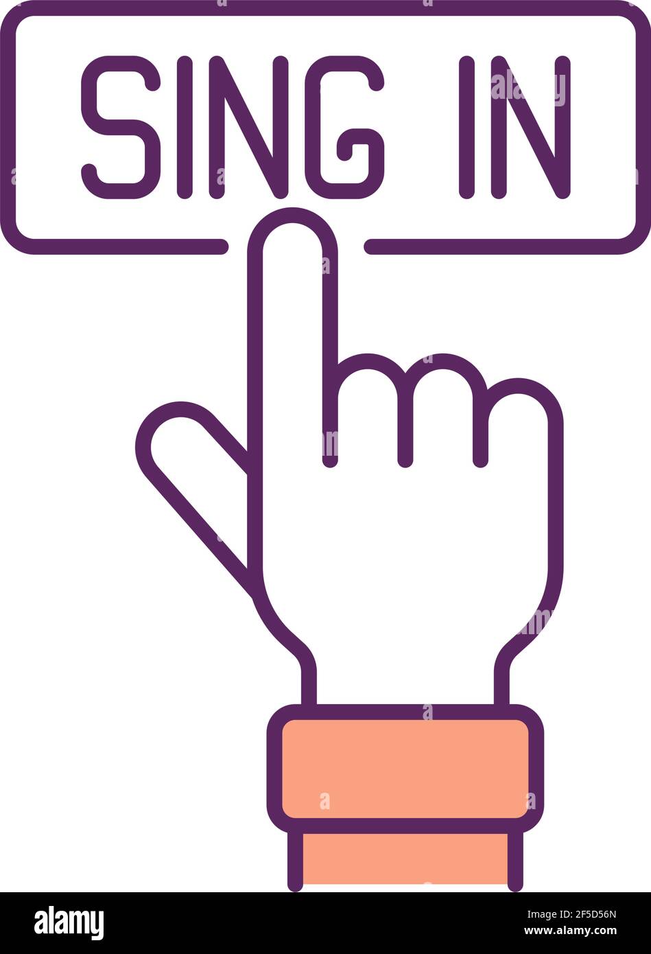 Registration internet account line Cut Out Stock Images & Pictures - Alamy