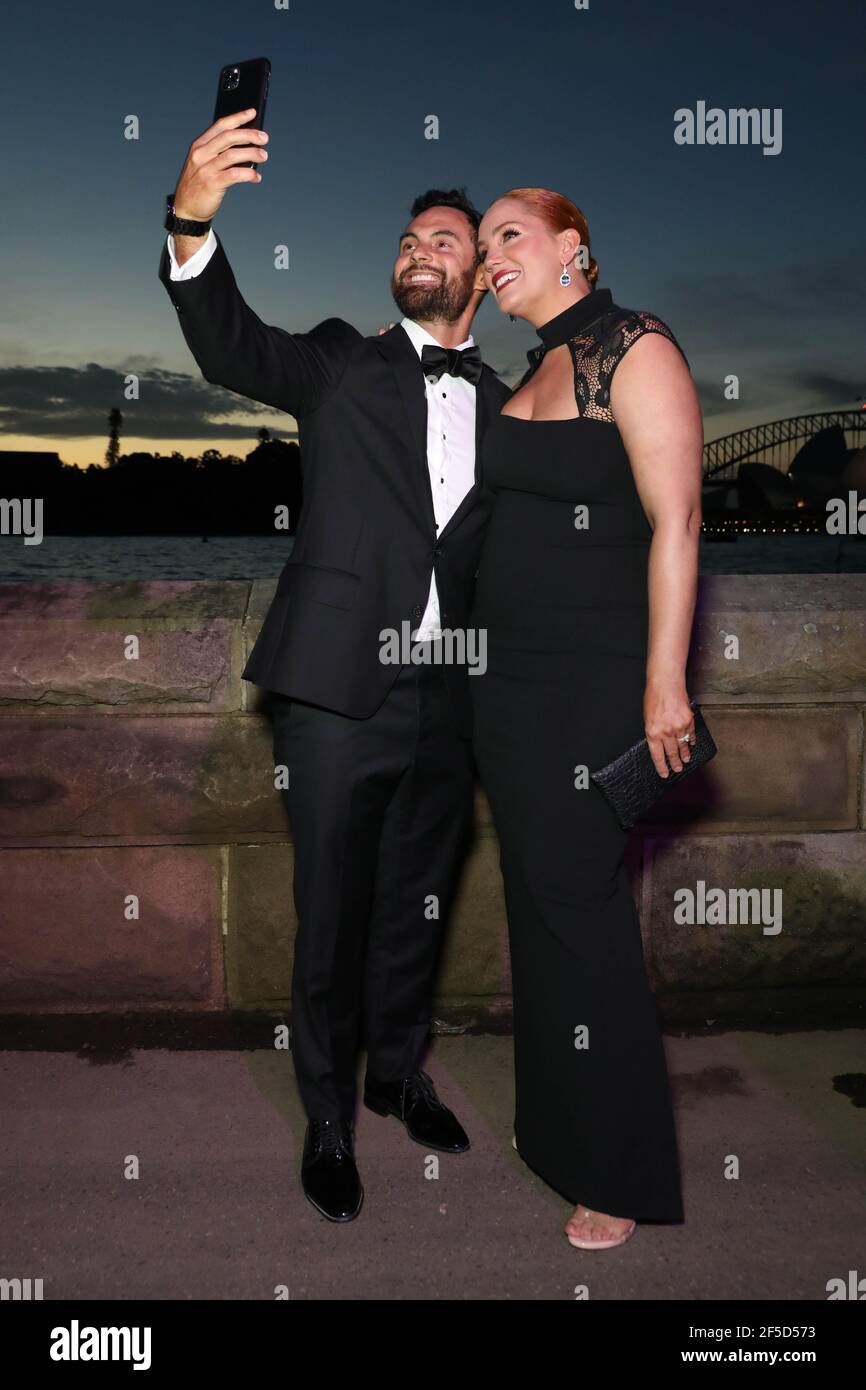 Sydney, Australia. 26th Mar, 2021. Jules Robinson and Cameron Merchant ...
