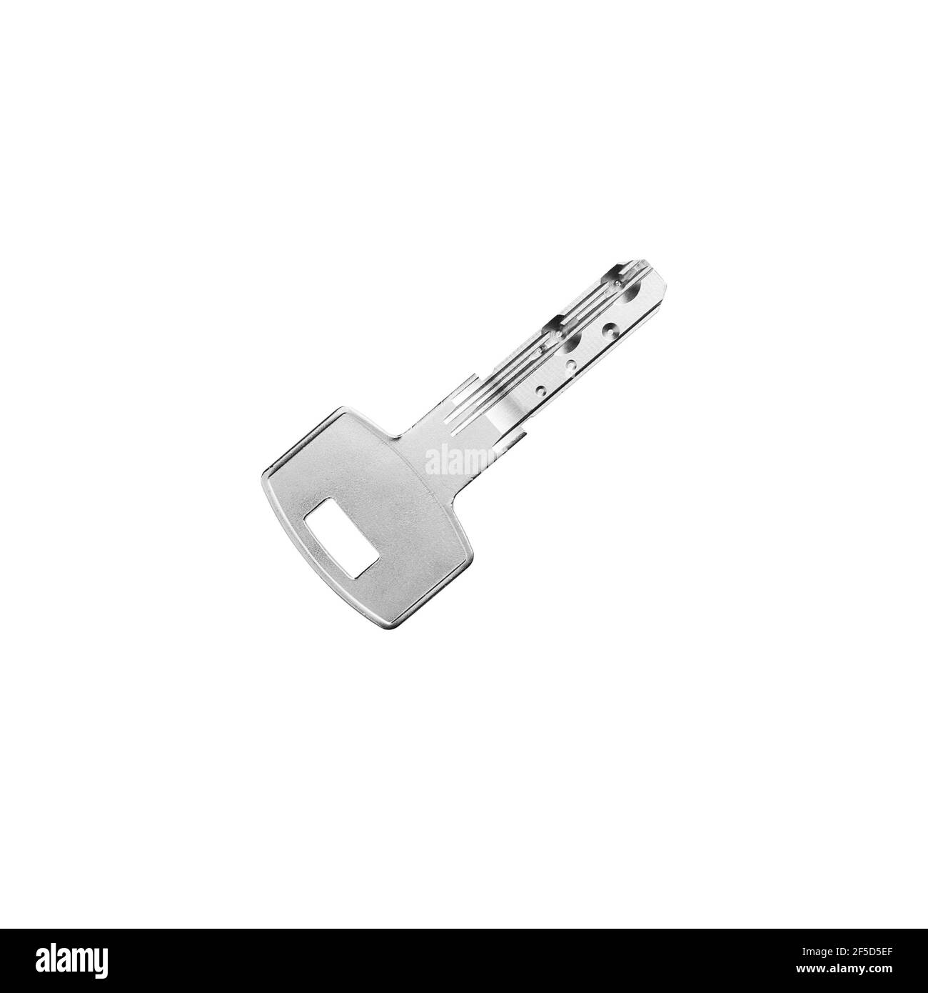 House door lock key on white background isolated close up, single ...