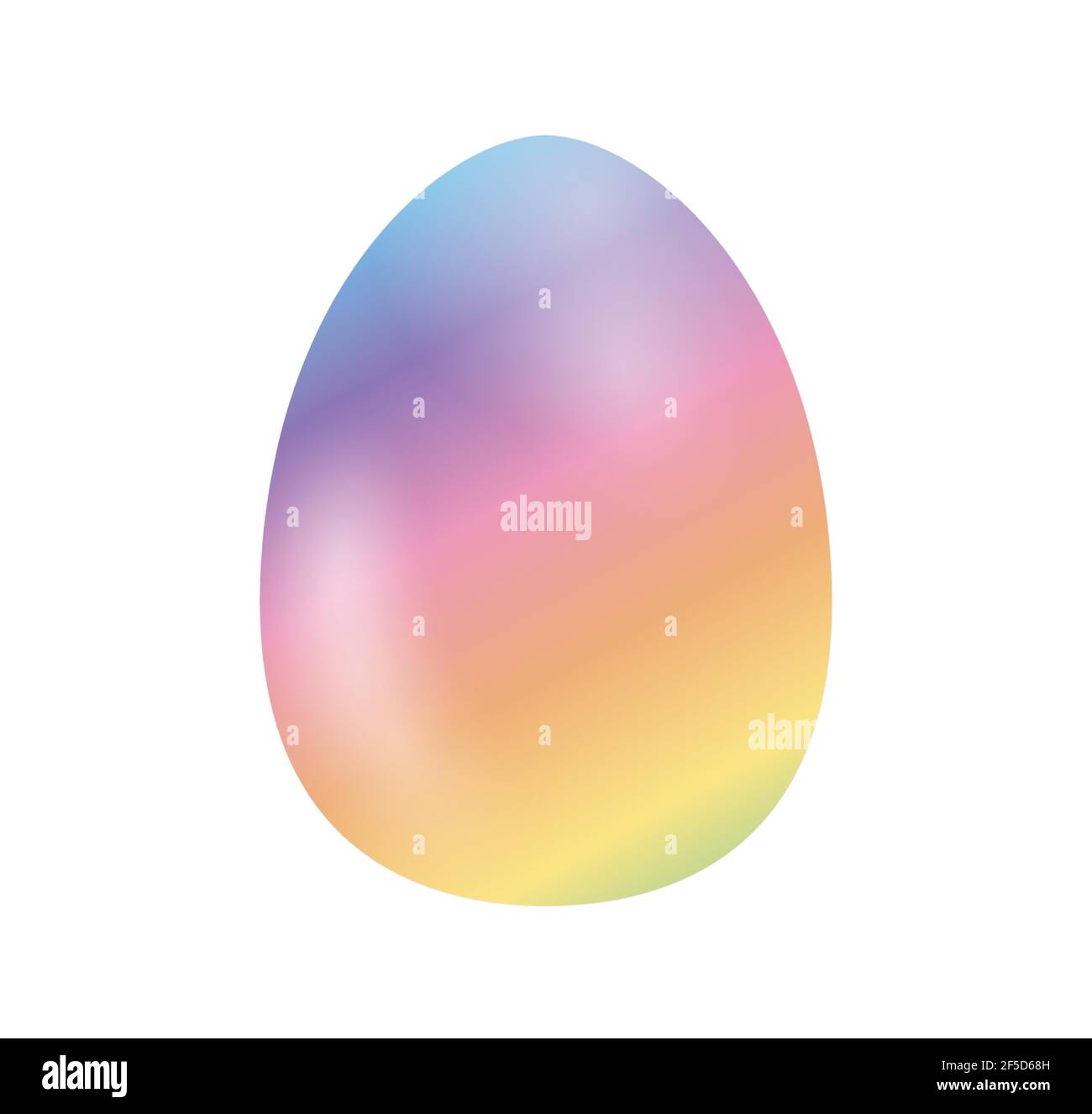 Rainbow color egg isolated on white background. Colorful egg vector ...