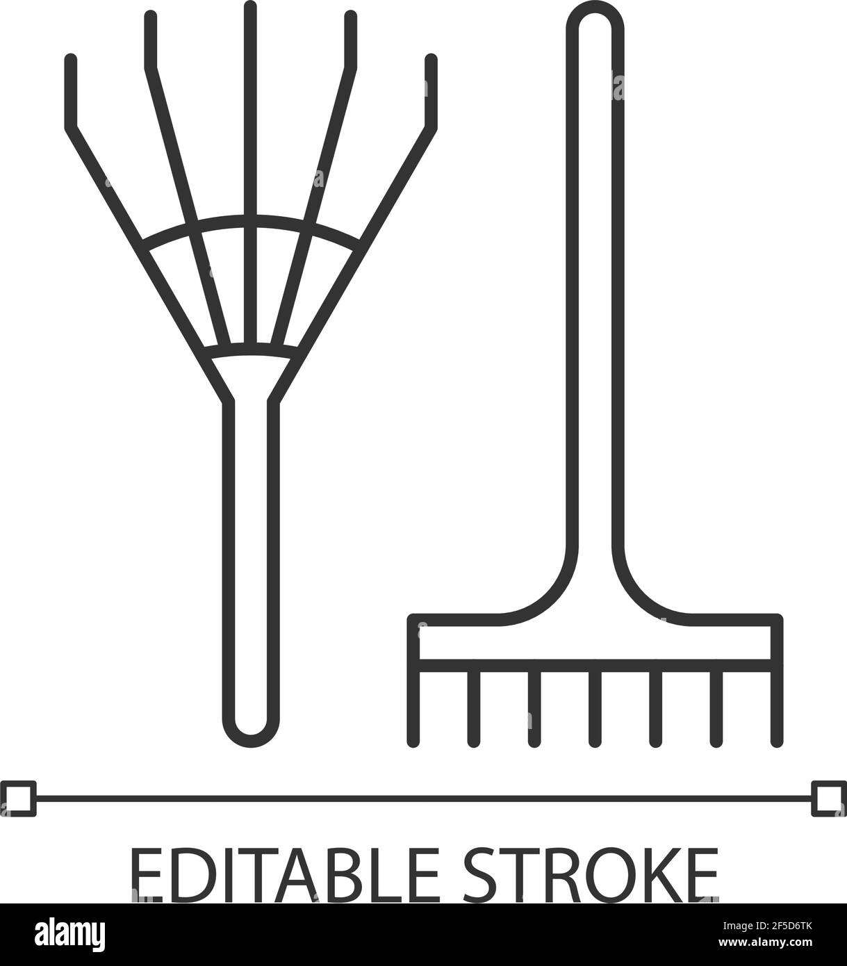 Rake linear icon Stock Vector Image & Art - Alamy