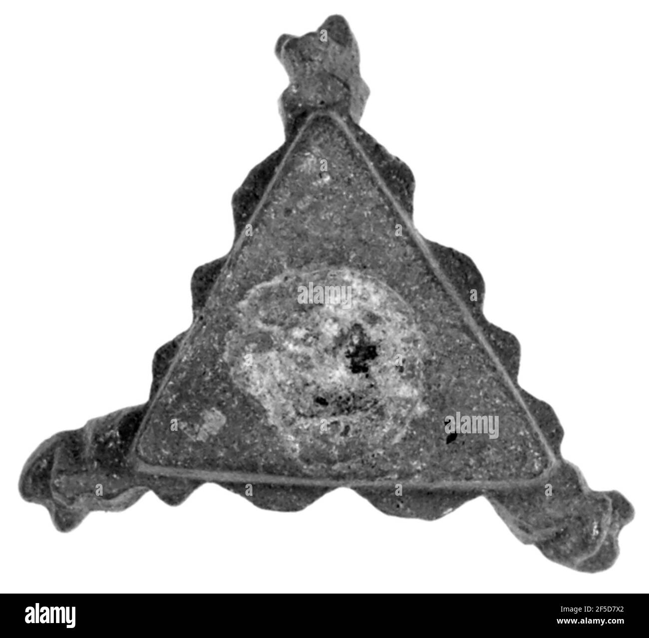 Triangular Base with Serrated Edge. Unknown Stock Photo - Alamy