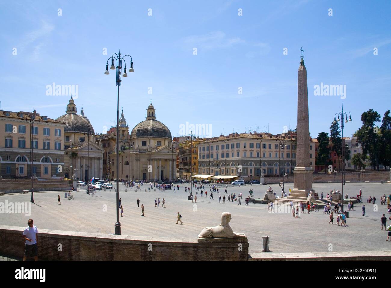 piazza del popolo rome italy Stock Photo - Alamy