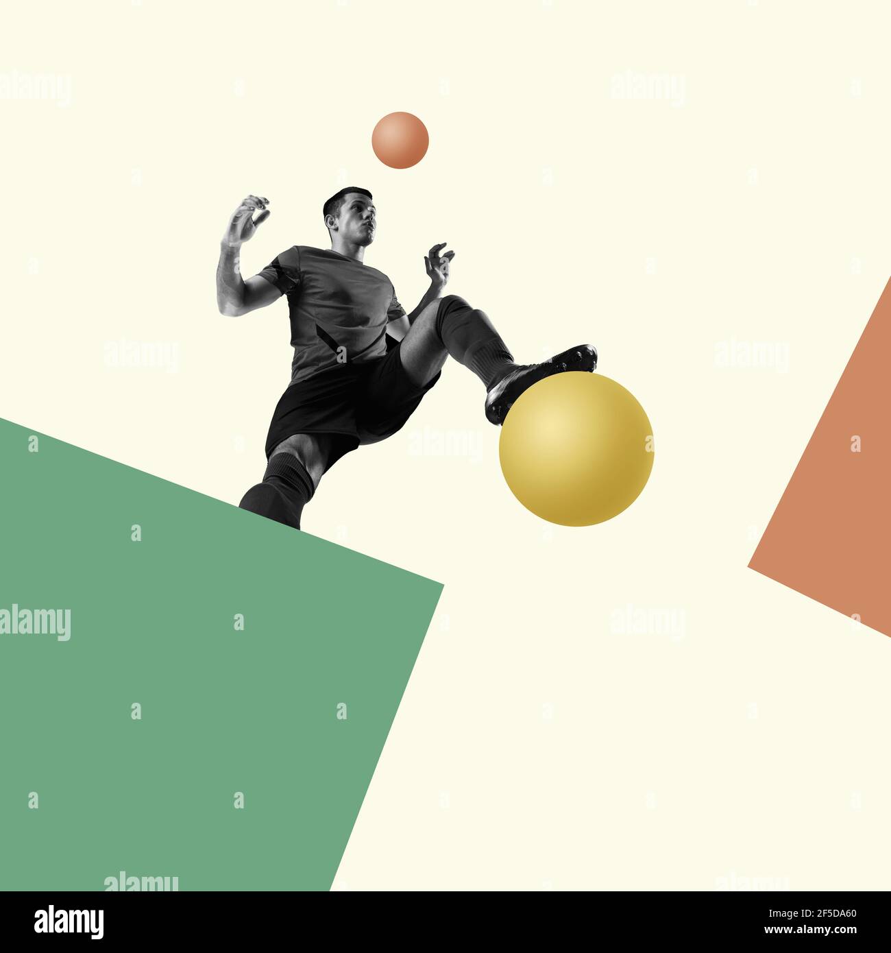 Modern design, contemporary art collage. Inspiration, idea, trendy ...