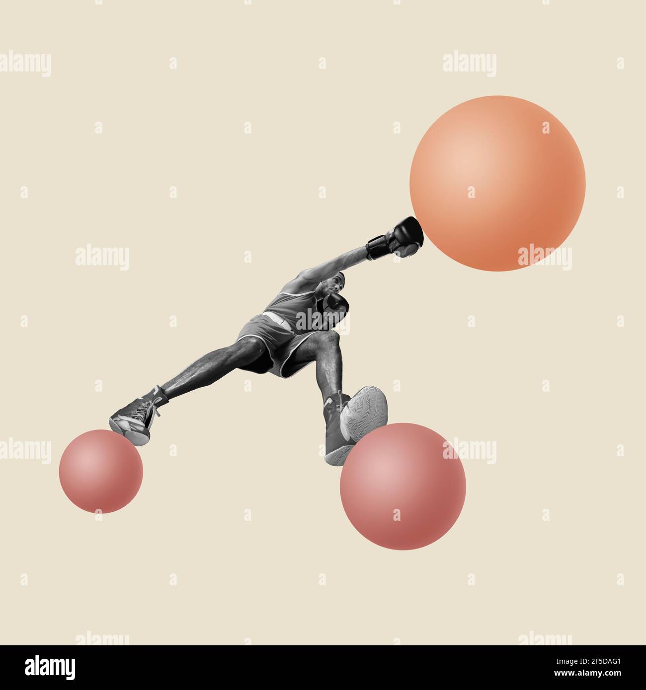 Modern design, contemporary art collage. Inspiration, idea, trendy ...