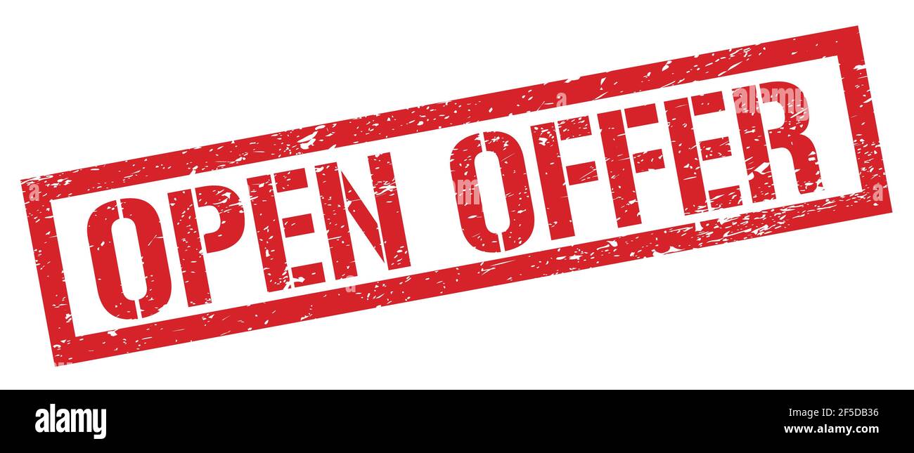 Open offer stamp hi-res stock photography and images - Alamy