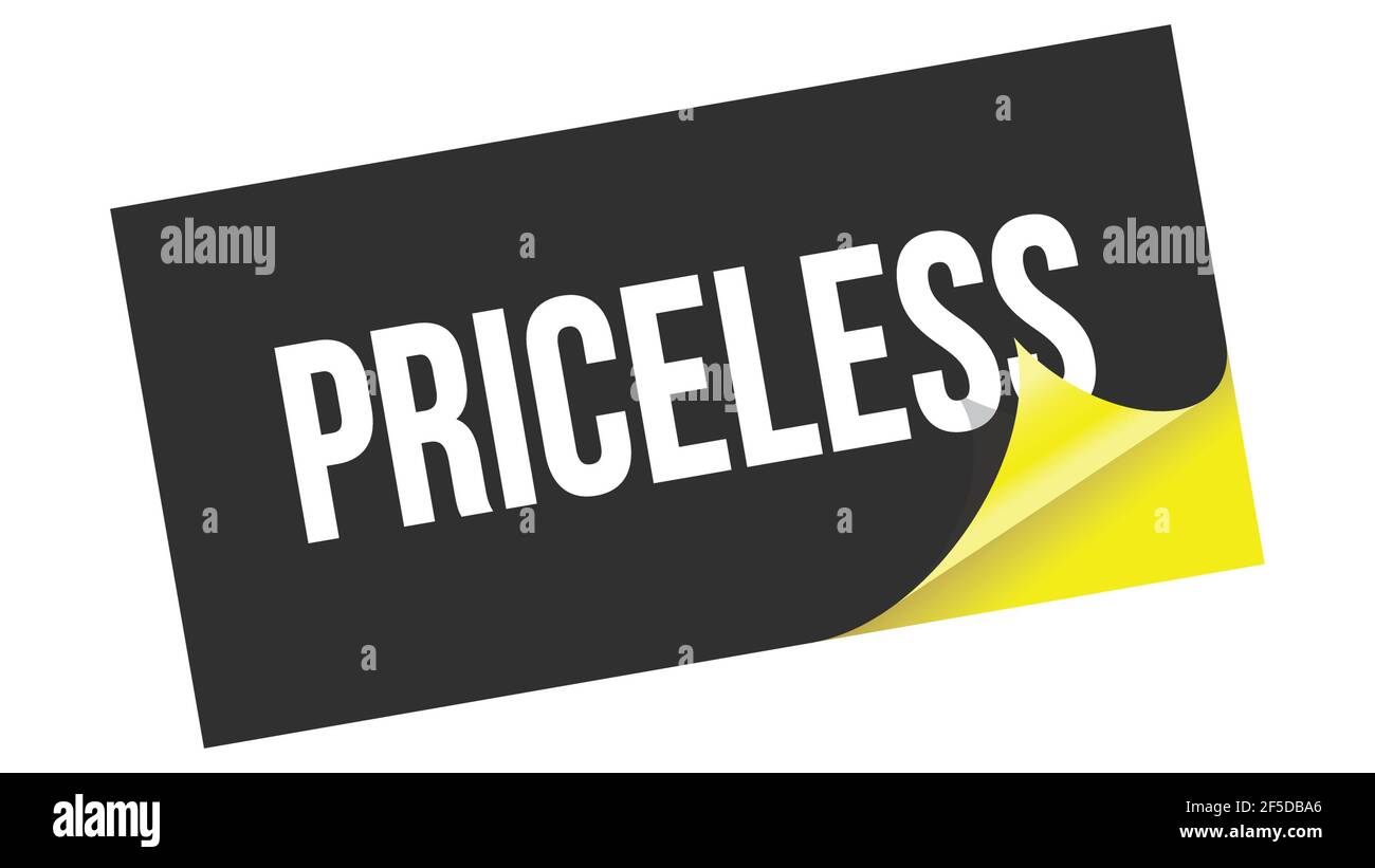 Priceless text hi-res stock photography and images - Alamy