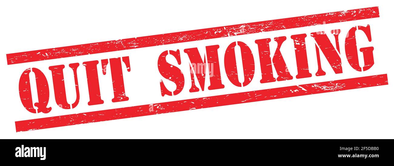 Quit smoking stamp hi-res stock photography and images - Alamy