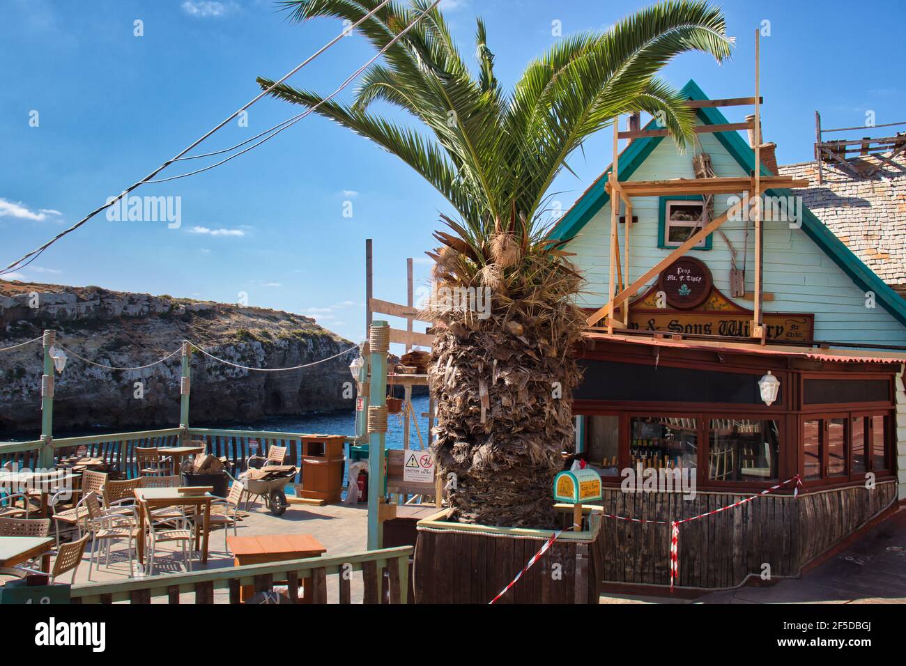 Tipsy and Sons at Popeye Village i n Malta closed due to COVID Stock ...