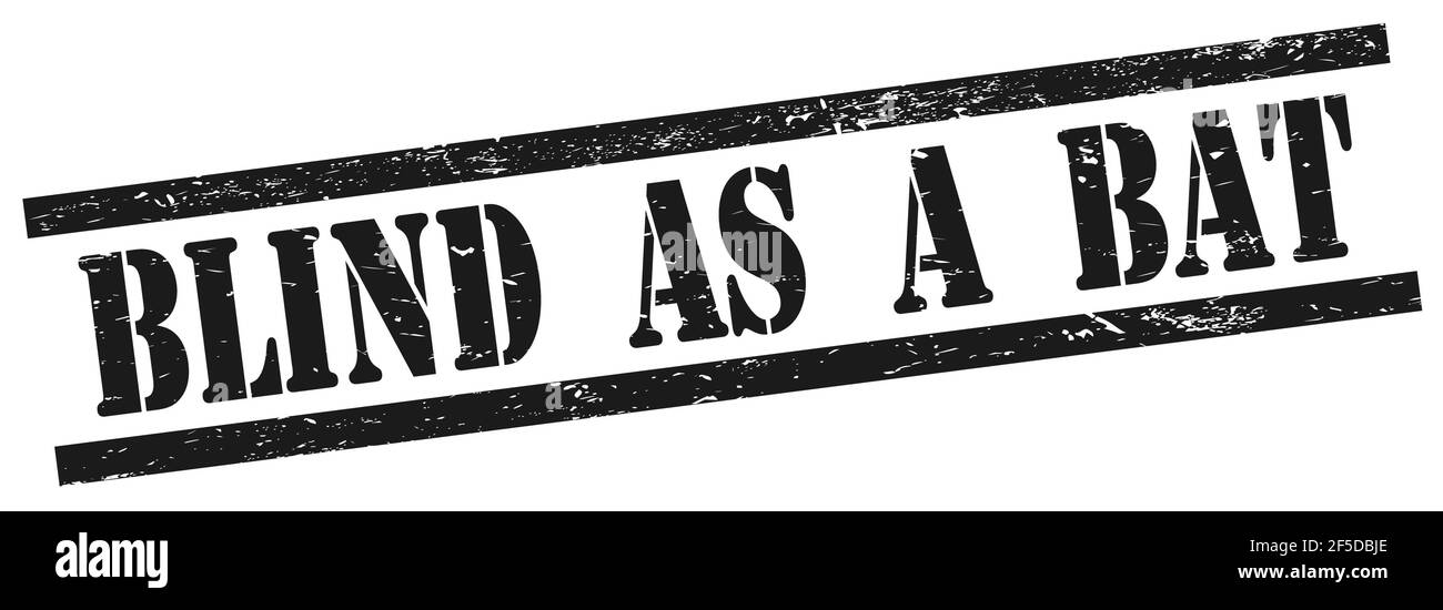 Blind as a bat text hi-res stock photography and images - Alamy