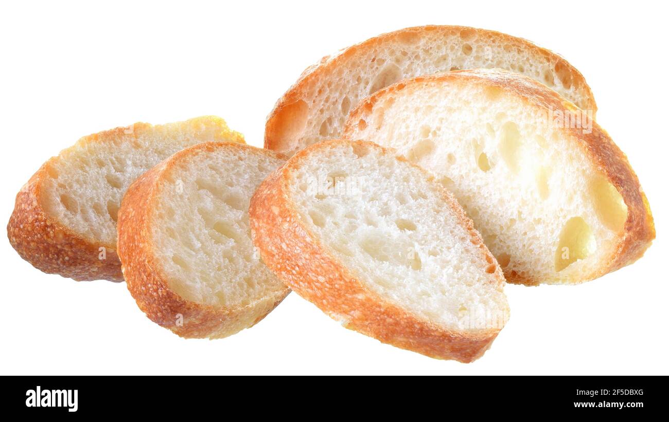 Fresh slice bread isolated on a white background Stock Photo - Alamy