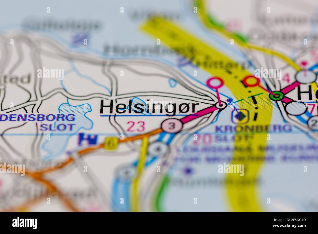 Map of helsingor hi-res stock photography and images - Alamy