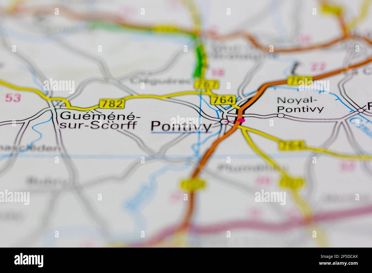 Map of pontivy hi-res stock photography and images - Alamy