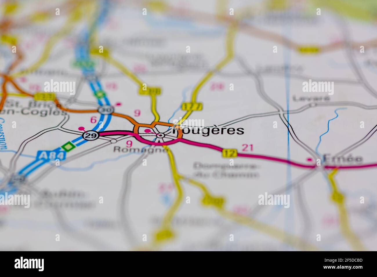 Map of fougeres hi-res stock photography and images - Alamy