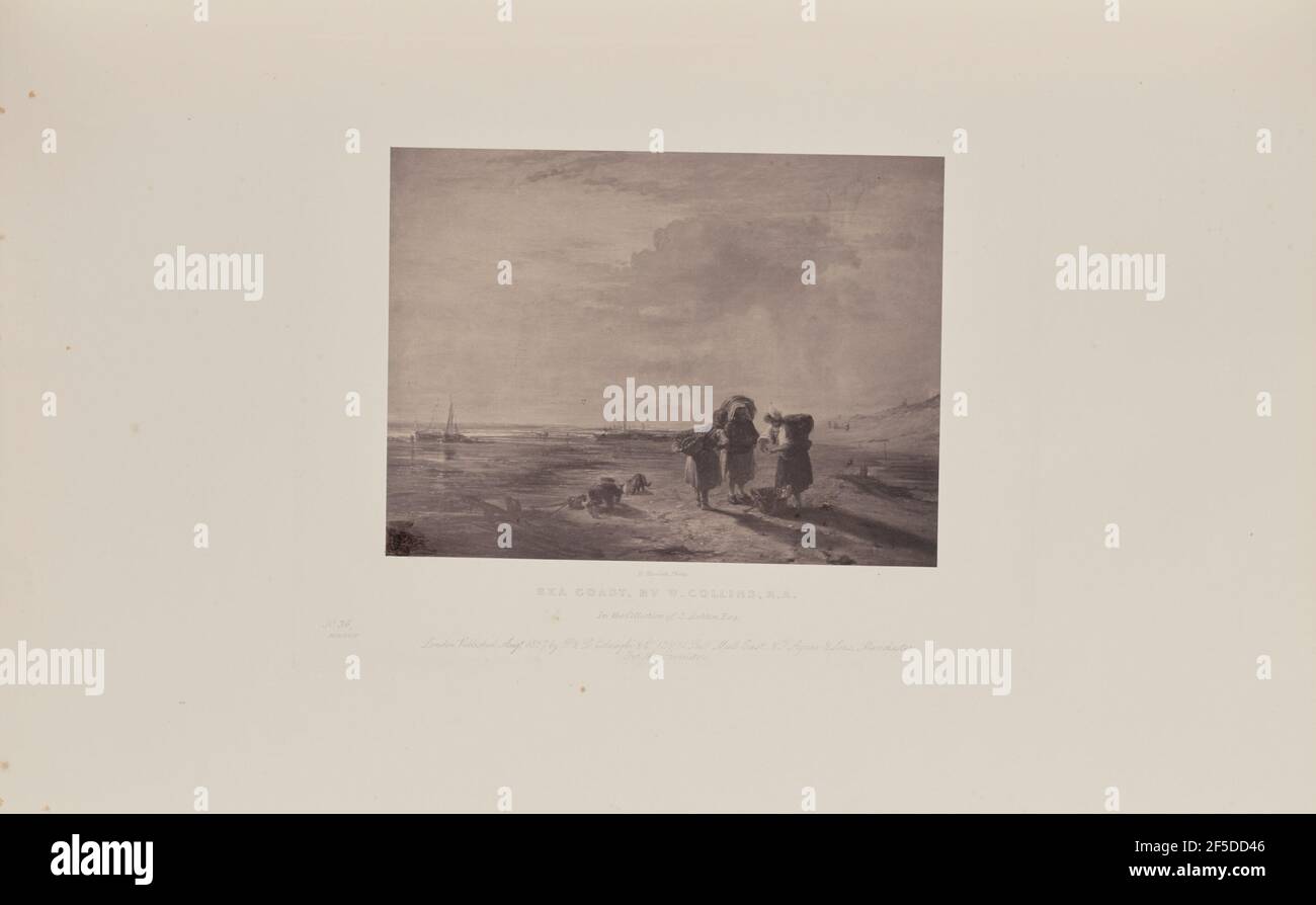 Sea Coast, by W. Collins, R.A.. Robert Howlett (British, 1831 - 1858 ...