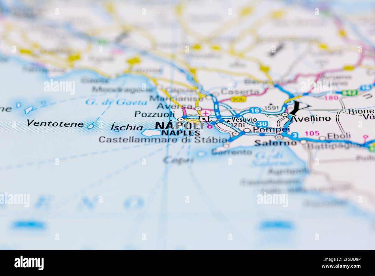 Napoli map hi-res stock photography and images - Alamy