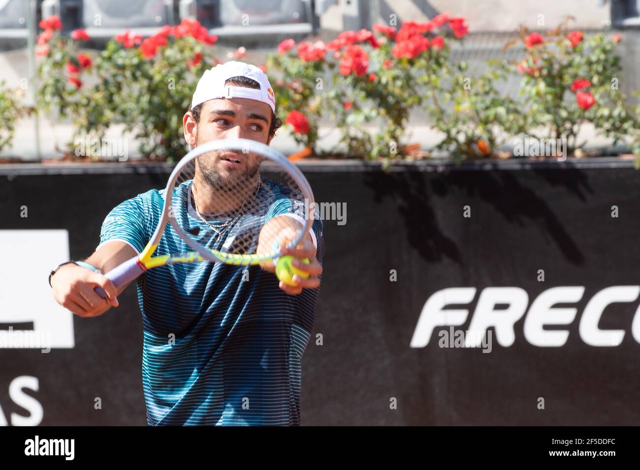Matteo Berrettini during a match in Rome Stock Photo - Alamy