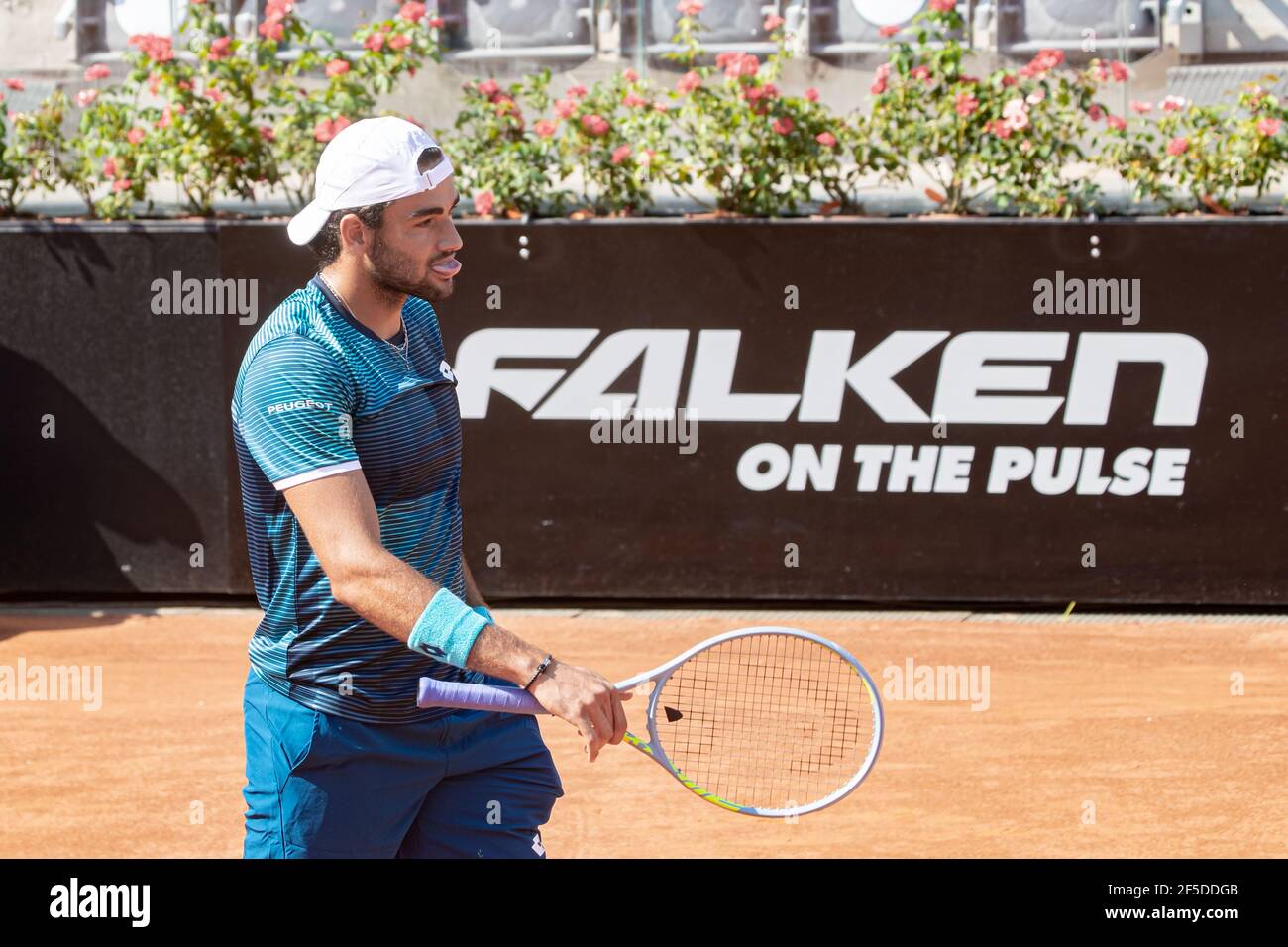 Matteo Berrettini during a match in Rome Stock Photo - Alamy
