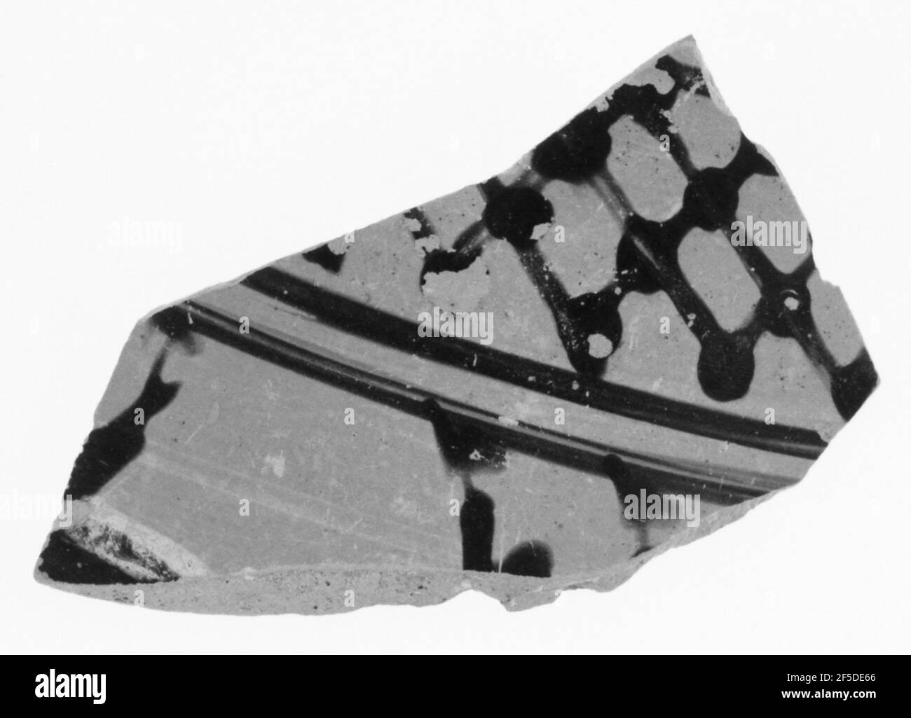 Attic Black-Figure Pyxis or Kalathos Fragment. Unknown Stock Photo - Alamy