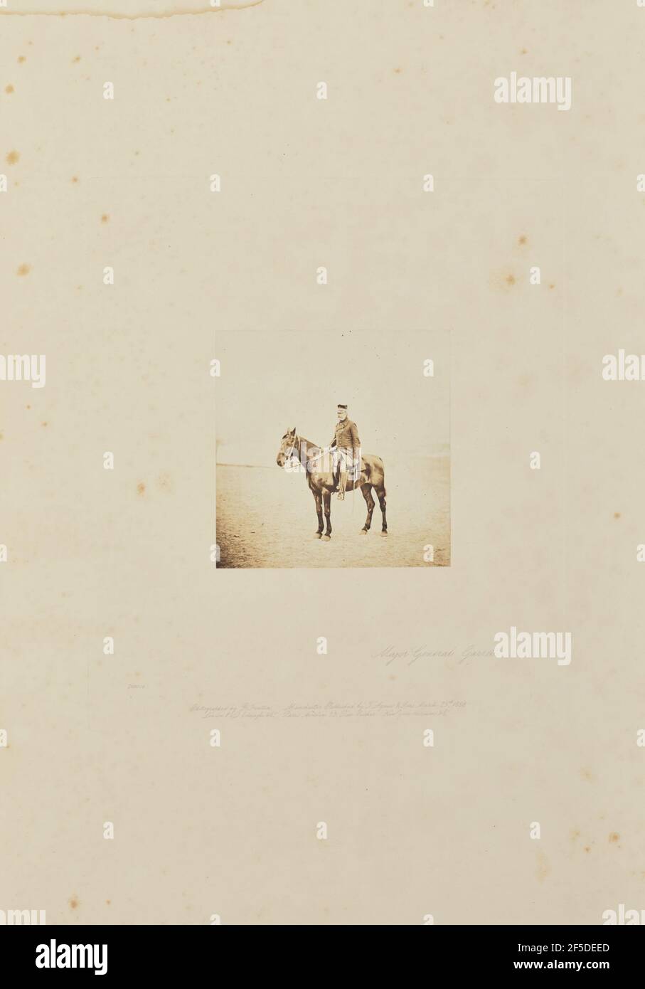 Major General Garrett. Roger Fenton (English, 1819 - 1869 Stock Photo ...
