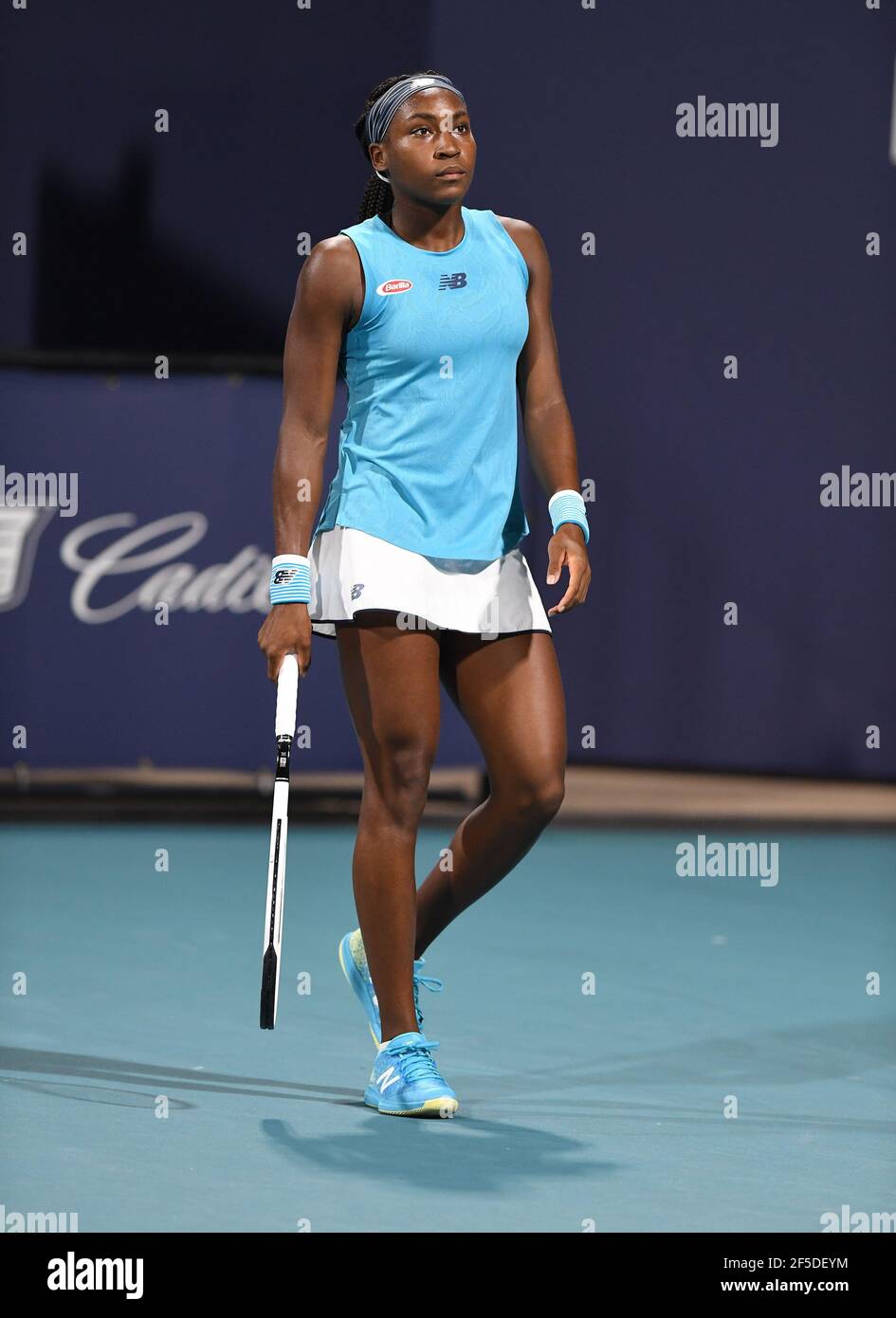 Miami Gardens, FL, USA. 25th Mar, 2021. Coco Gauff Vs Anastasija ...