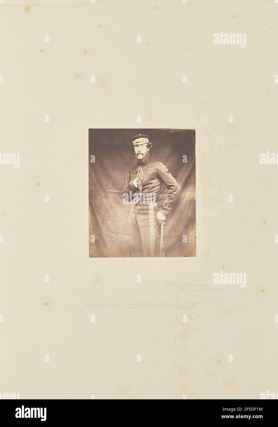 Colonel Harding, Commandant at Balaklava. Roger Fenton (English, 1819 ...