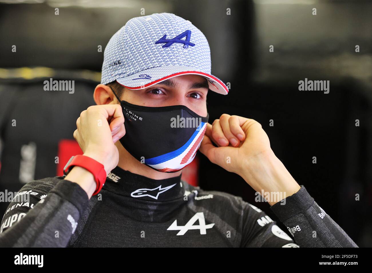 Sakhir, Bahrain. 26th Mar, 2021. Esteban Ocon (FRA) Alpine F1 Team. Bahrain Grand Prix, Friday ...