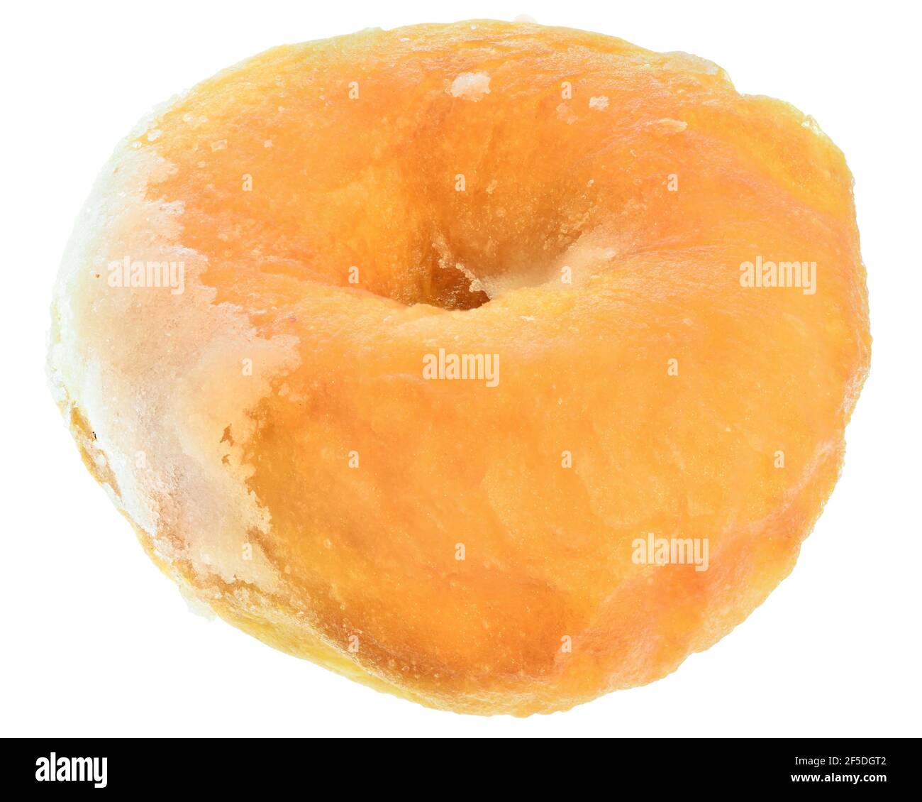 Sugar donut top view isolated on white background Stock Photo - Alamy