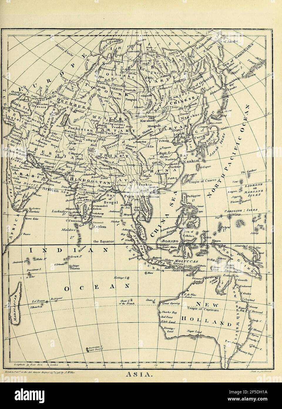 Asia map historical hi-res stock photography and images - Alamy