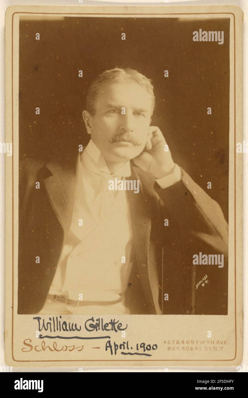 William Gillette. Schloss (American, active New York, New York 1880s ...