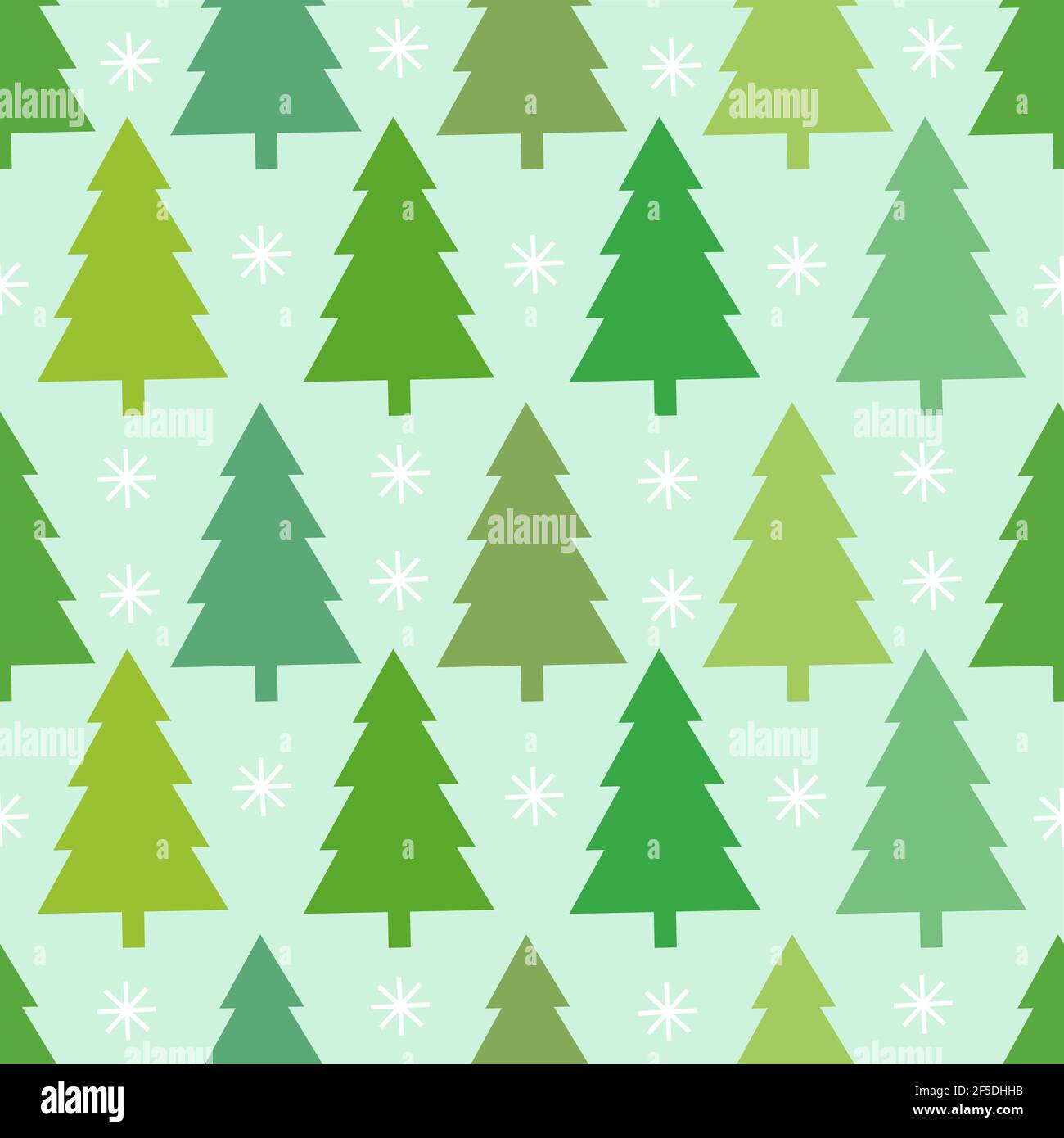 Christmas trees seamless flat texture. Vector illustration Stock Vector ...