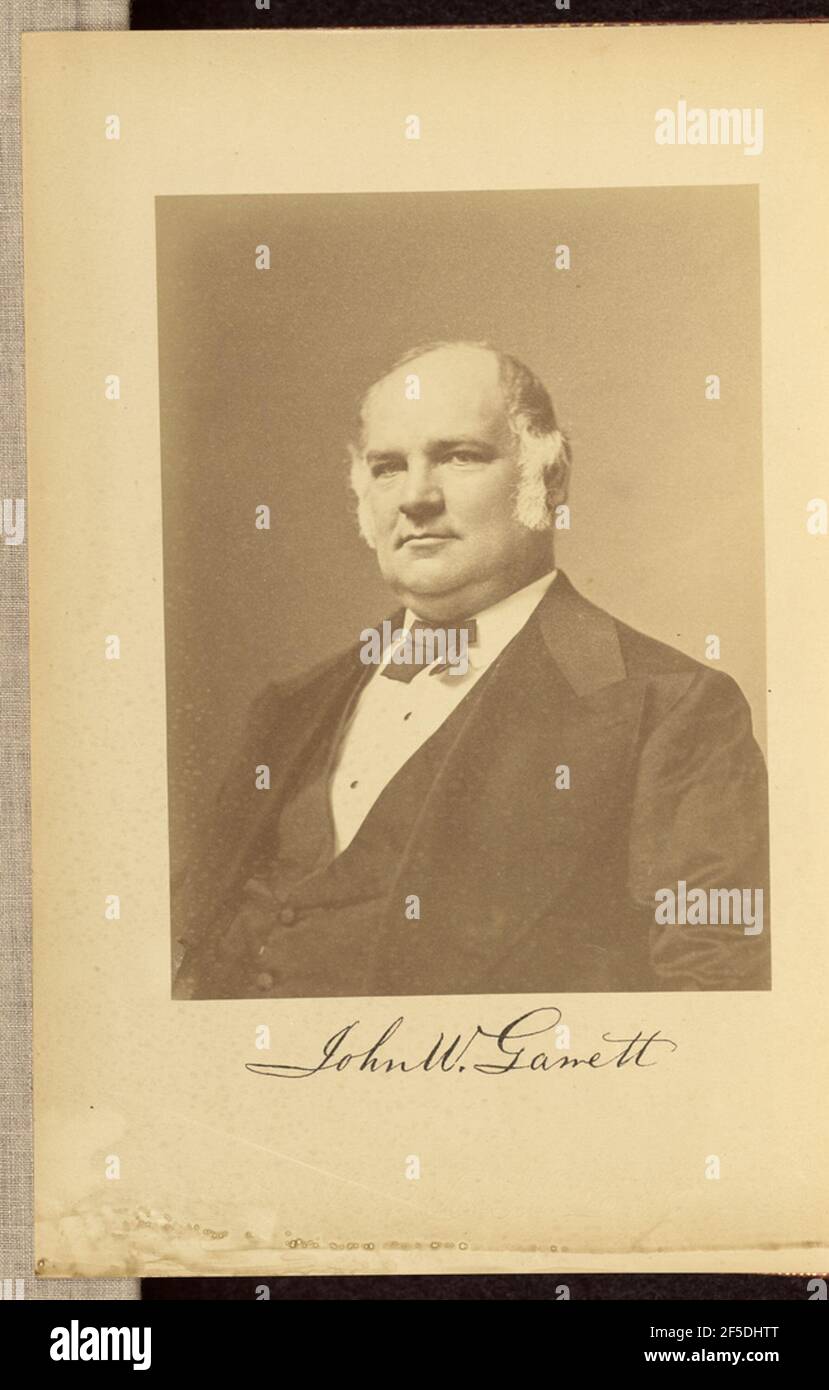 John W. Garrett. Bendann Brothers (American, active 1850s - 1873 Stock ...