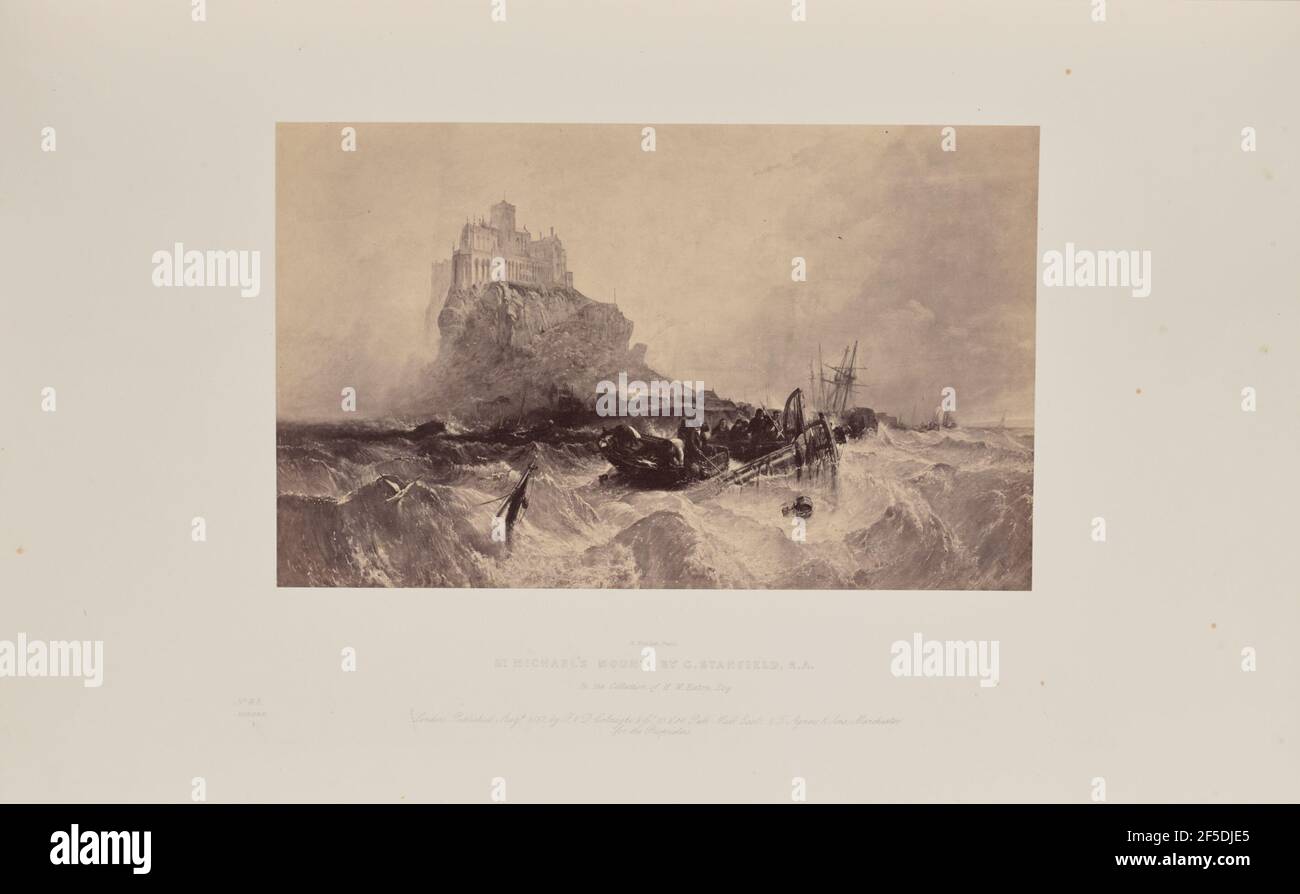 St. Michael's Mount, by C. Stanfield, R.A.. Robert Howlett (British ...