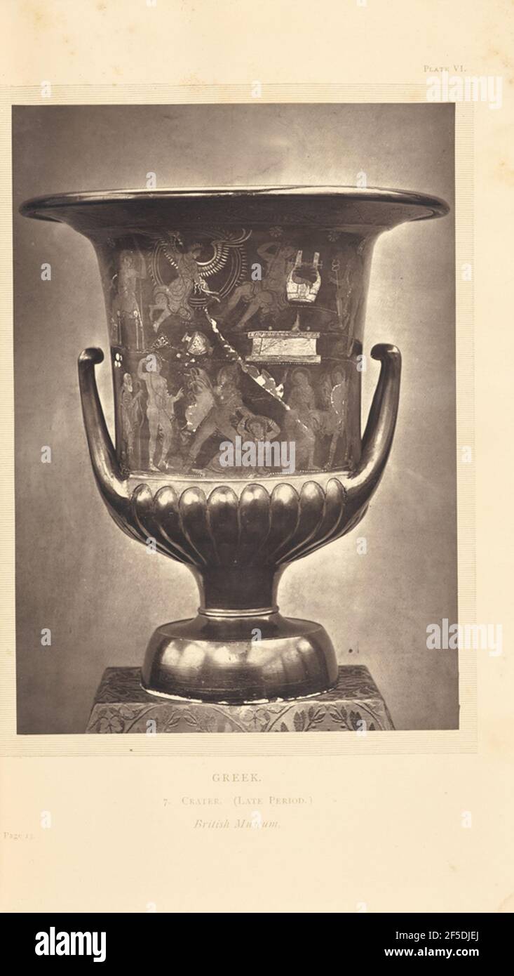 Greek crater. William Chaffers (English, 1811 - 1892 Stock Photo - Alamy