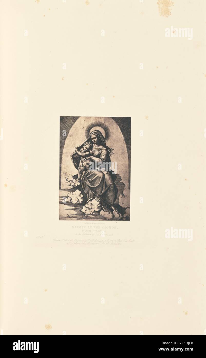 Virgin in the Clouds, Engraved by M. Antonio. Caldesi & Montecchi ...