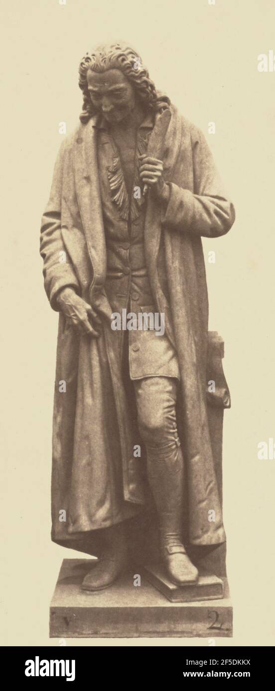 "Voltaire", Statue by Antoine Desboeufs, Decoration of the Louvre ...