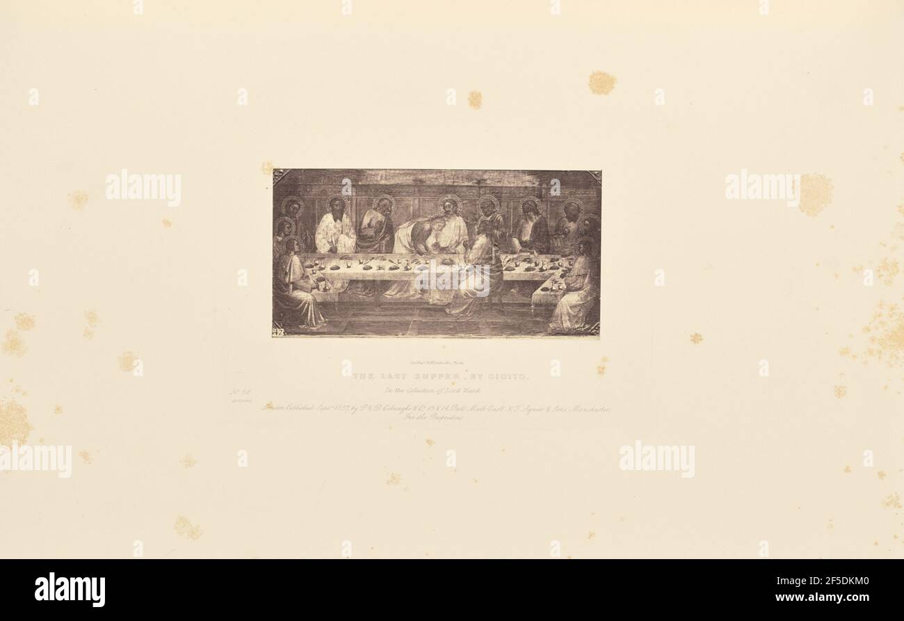 The Last Supper, by Giotto. Caldesi & Montecchi (British, active 1850s ...
