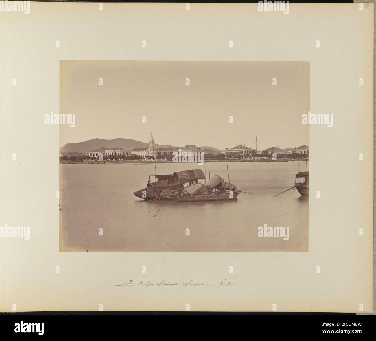 The English Settlement. "Shameen." Canton. Lai, Afong (Chinese, about ...
