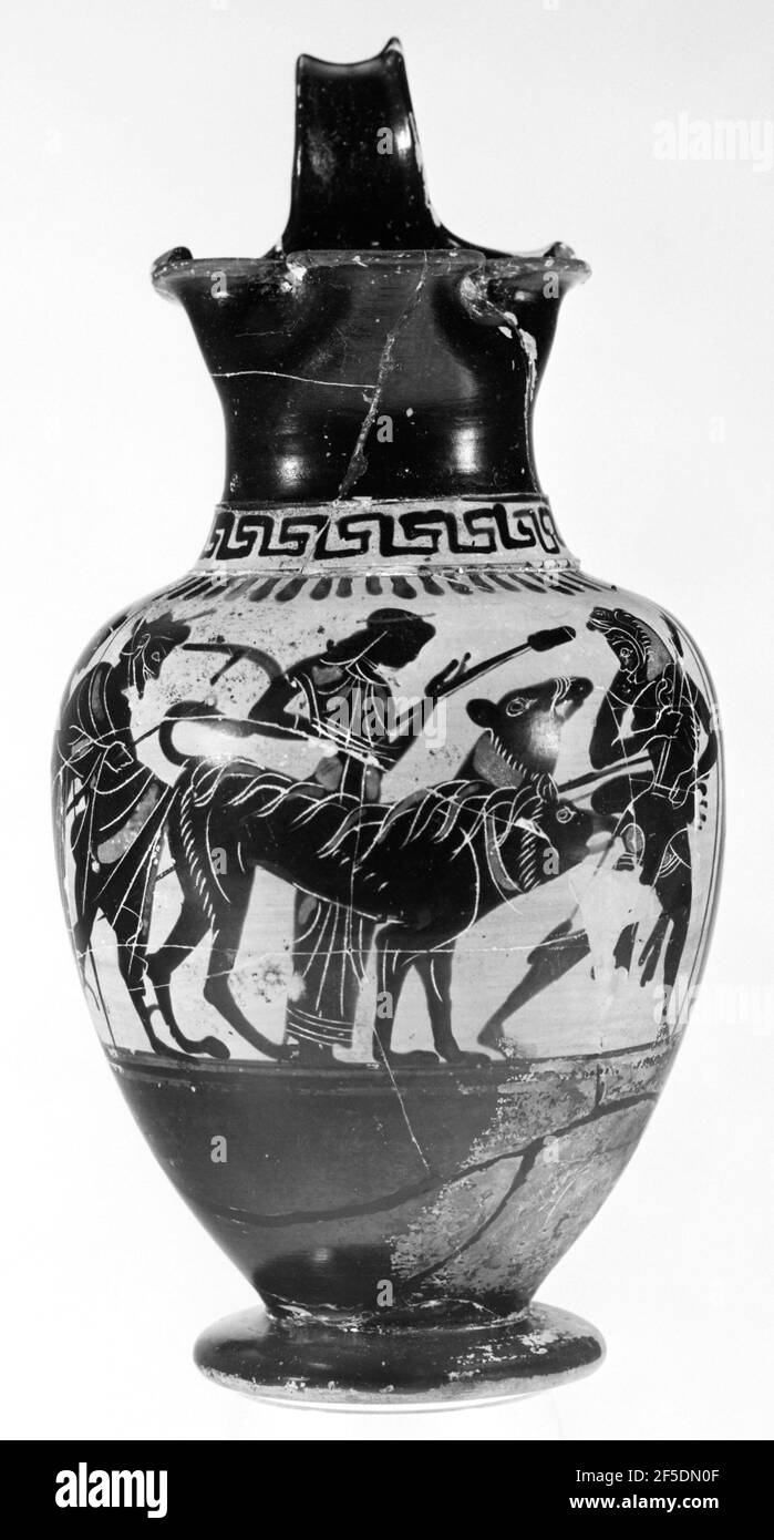 Attic Black-Figure Oinochoe (Shape I). Altenberg Class (Greek (Attic ...