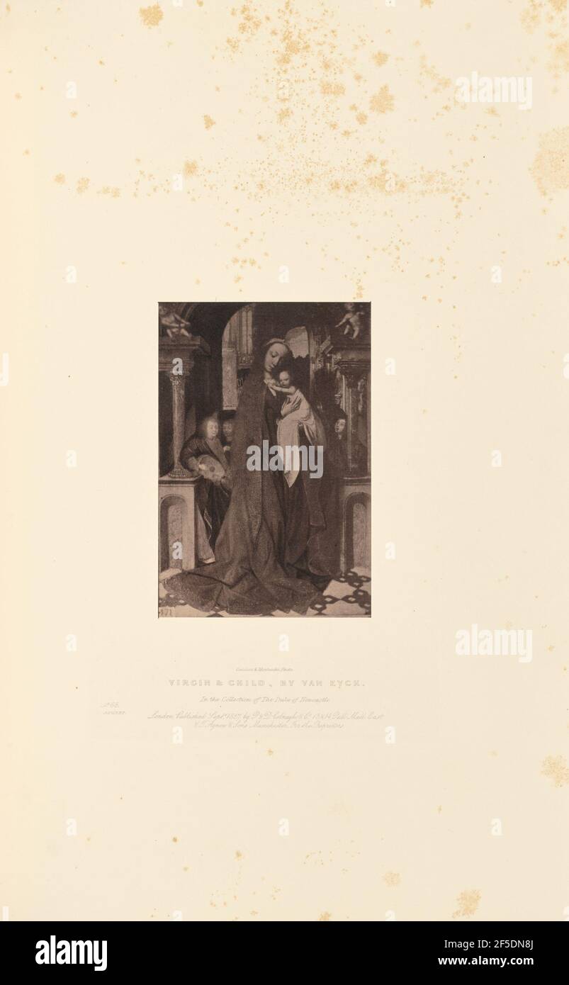 Virgin and Child, by van Eyck. Caldesi & Montecchi (British, active ...