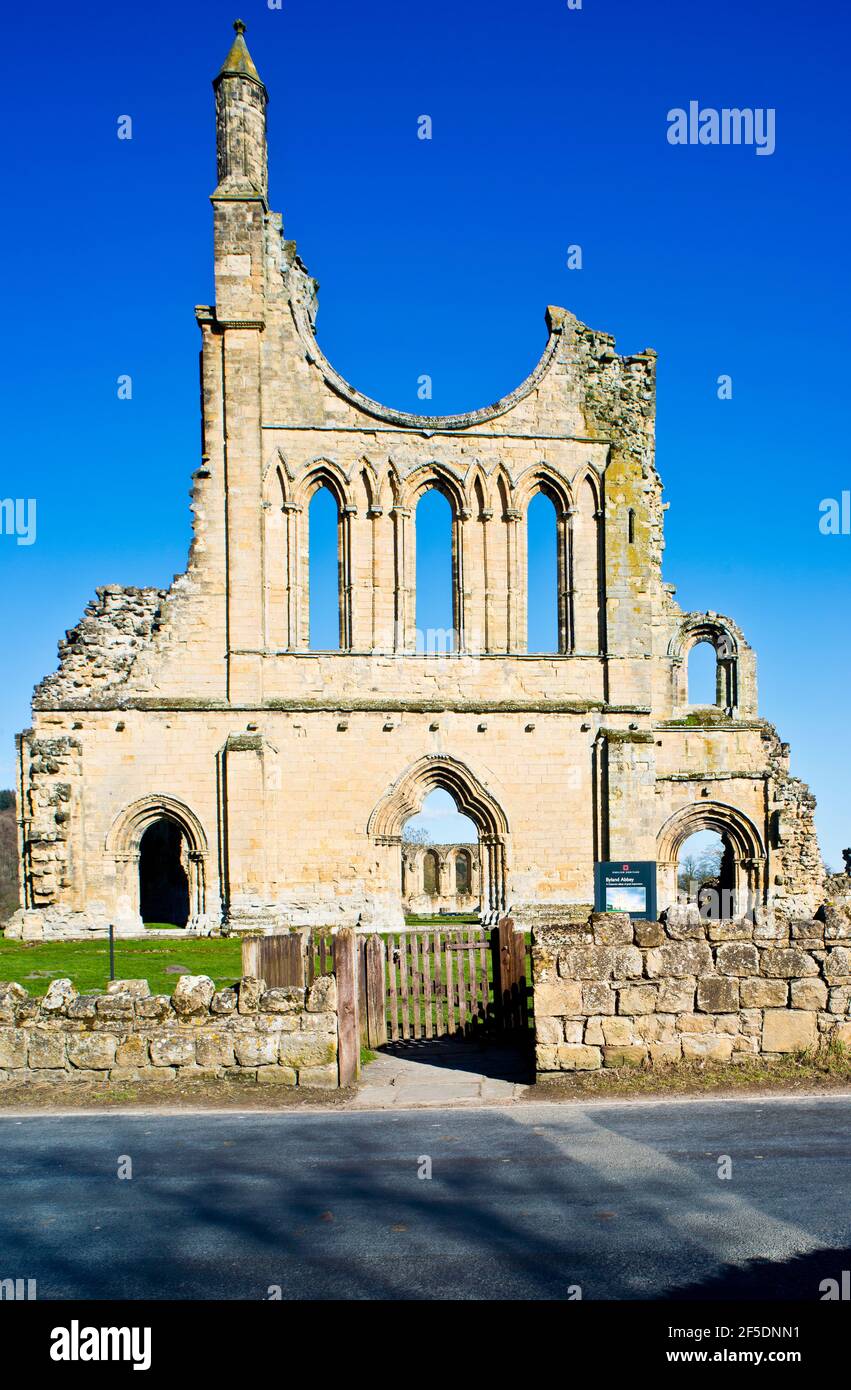 Byland Abbey near Coxwold, North Yorkshire, England Stock Photo - Alamy