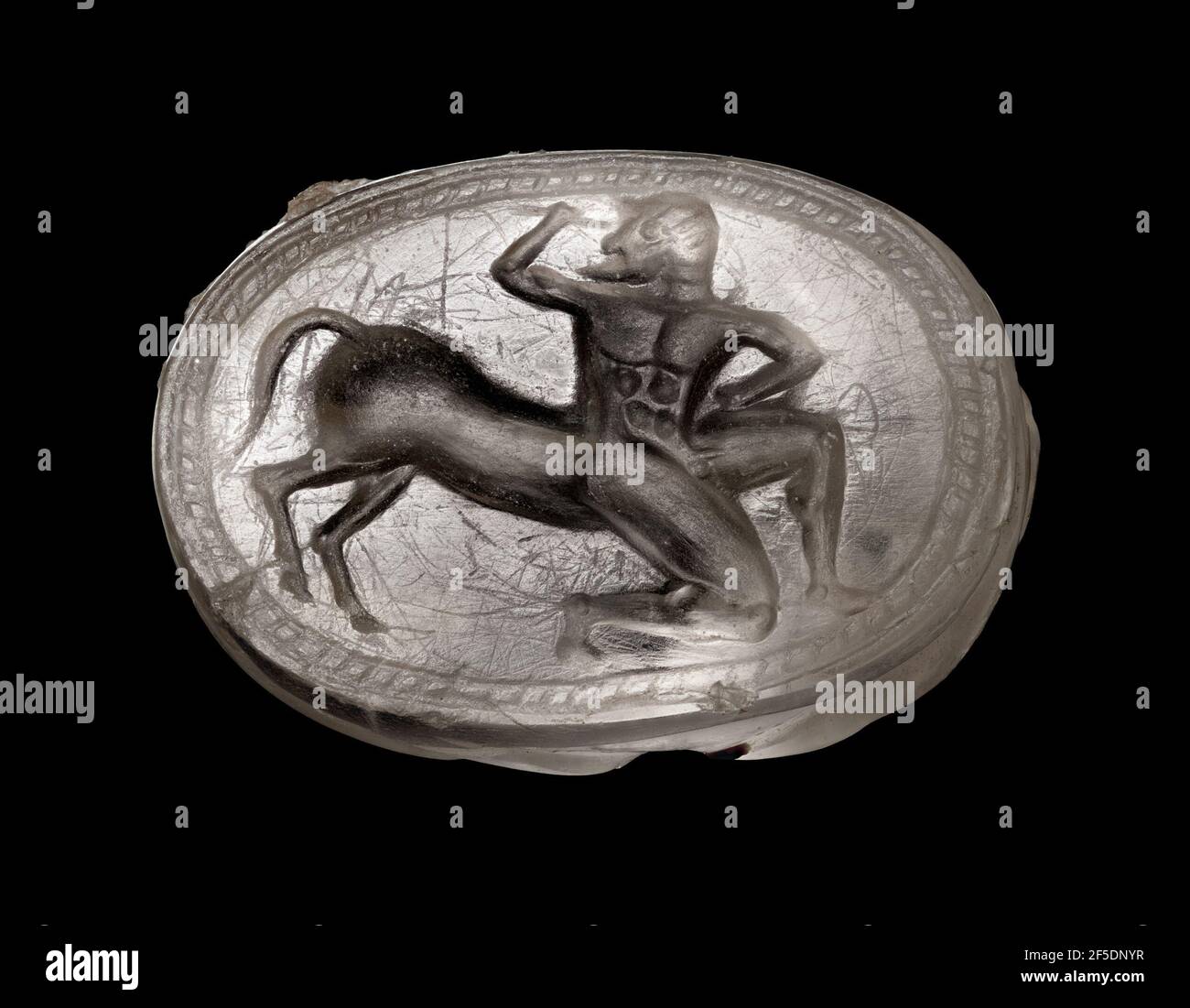 Engraved Scarab with Running Centaur. Unknown Stock Photo - Alamy