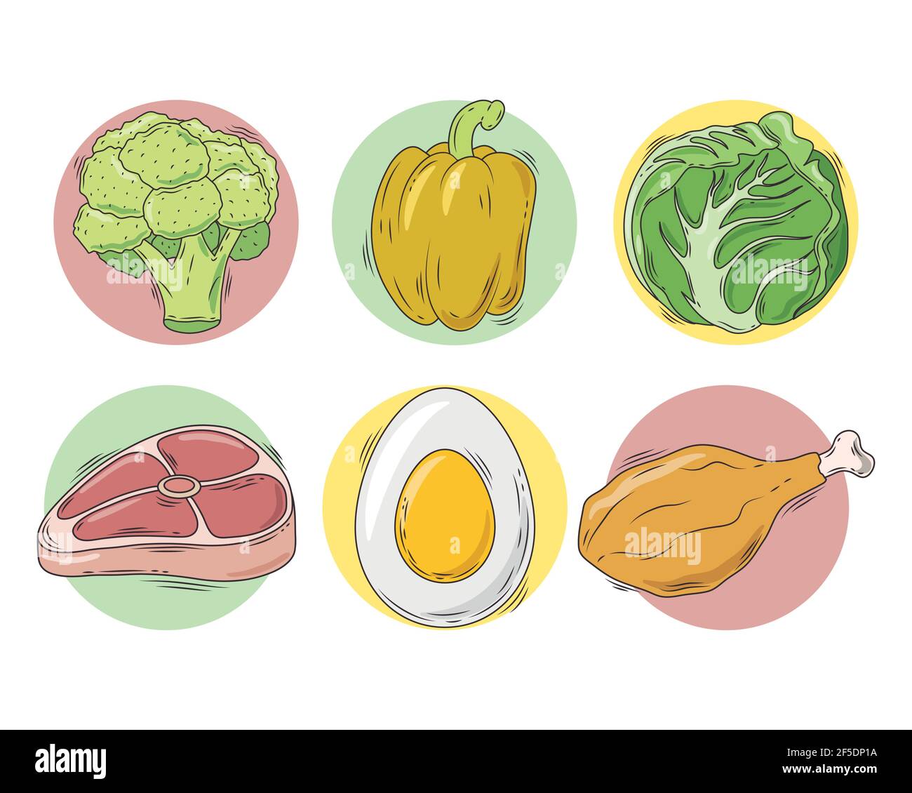 carbohydrates and fat food icons Stock Vector Image & Art - Alamy