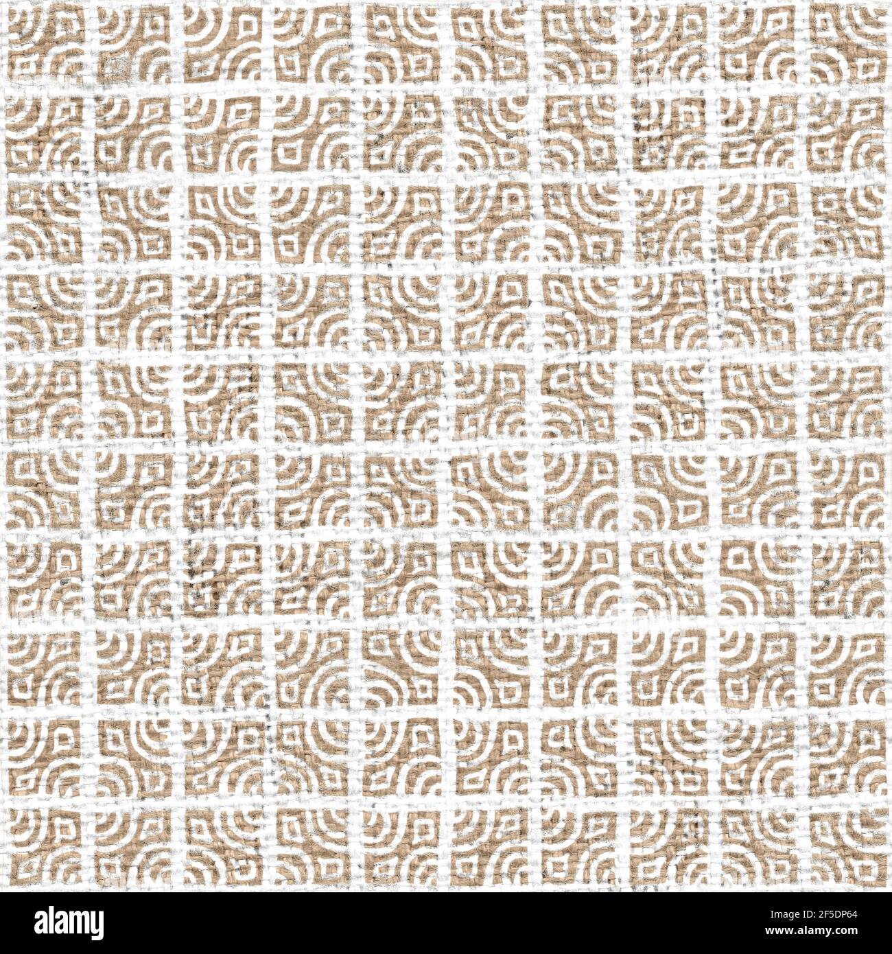 Seamless burlap with white paint pattern overlay Stock Photo - Alamy