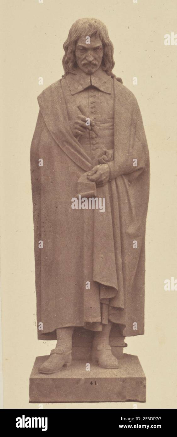 "Descartes", Statue by Gabriel Joseph Garraud, Decoration of the Louvre ...